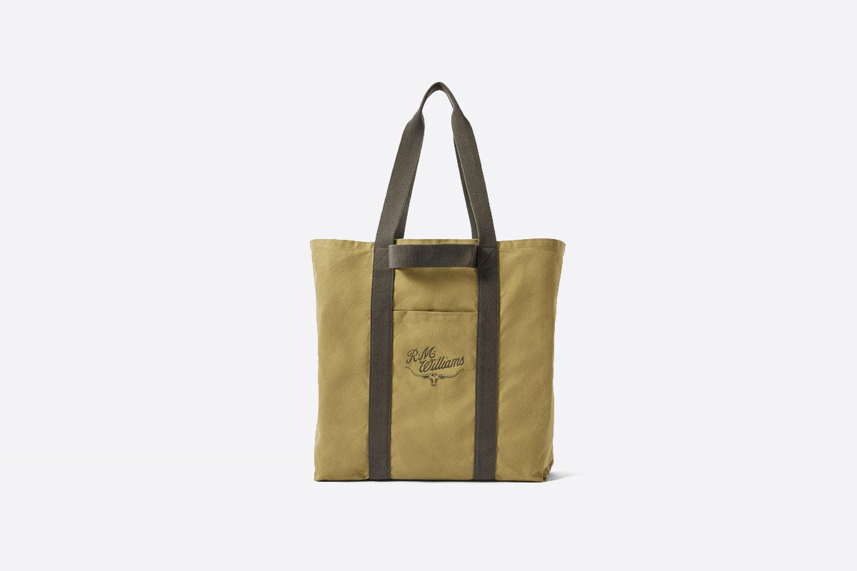 R.M. Williams R M Ditty Tote - Light Olive – Anand Shoes of Stamford